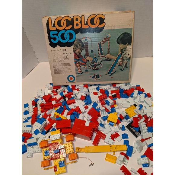 Lego | Toys | 975 Vintage Entex Legolike Loc Bloc 50 Pc Construction ...